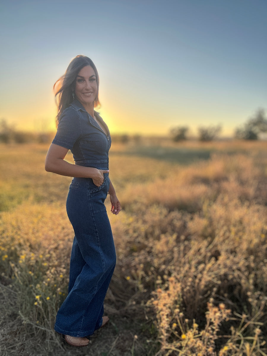 Jenny Denim Jumpsuit – Wild Rose Country