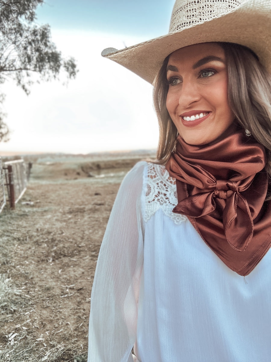 Cadbury Brown Solid Wild Rag – Wild Rose Country