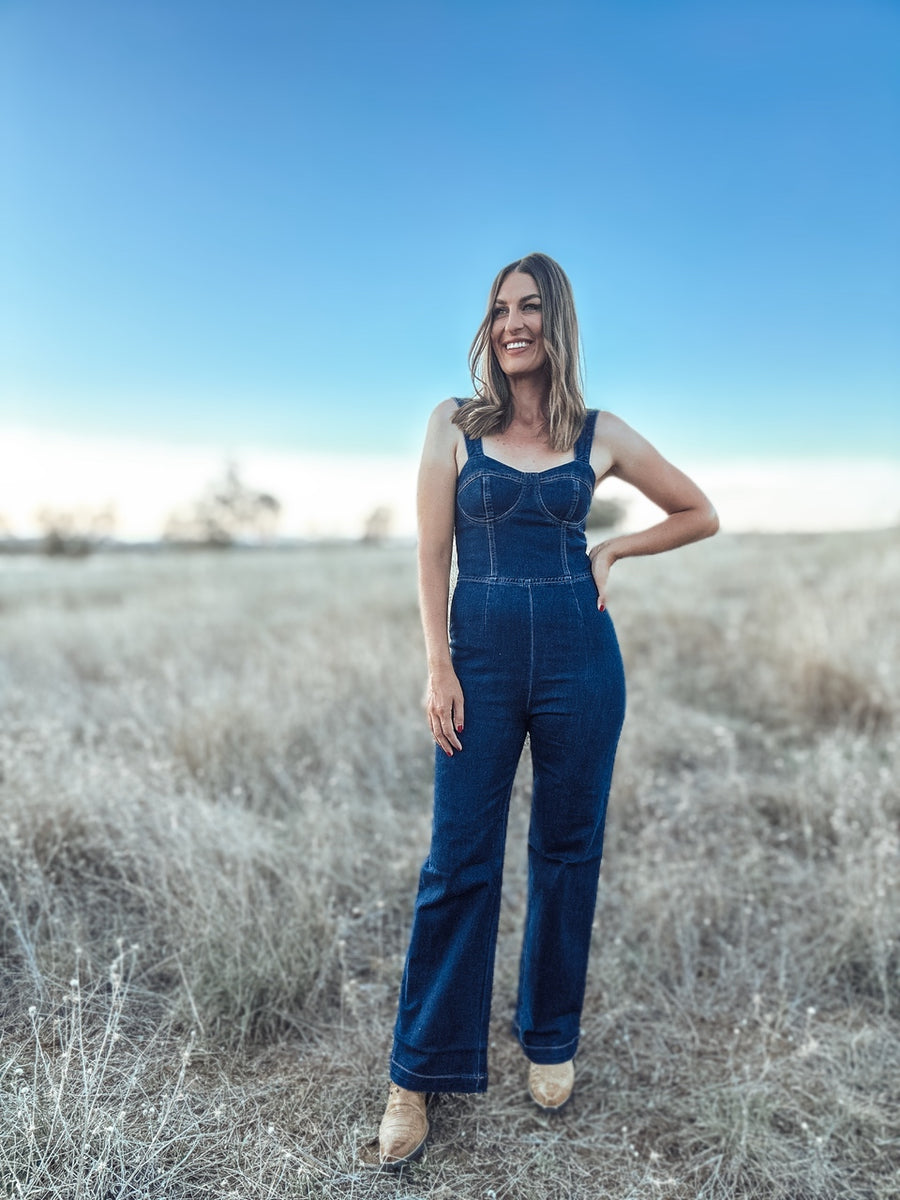 Devina Denim Jumpsuit – Wild Rose Country